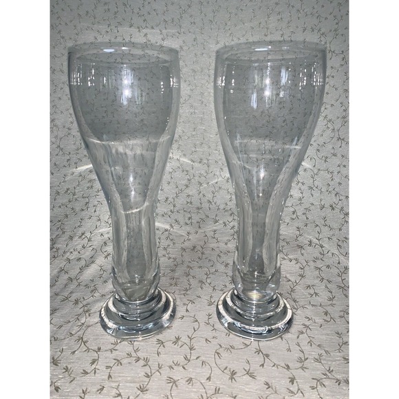 Dining | Rare Pint Glasses Pilsner Lager Beer Pub Bar Tall Clear ...